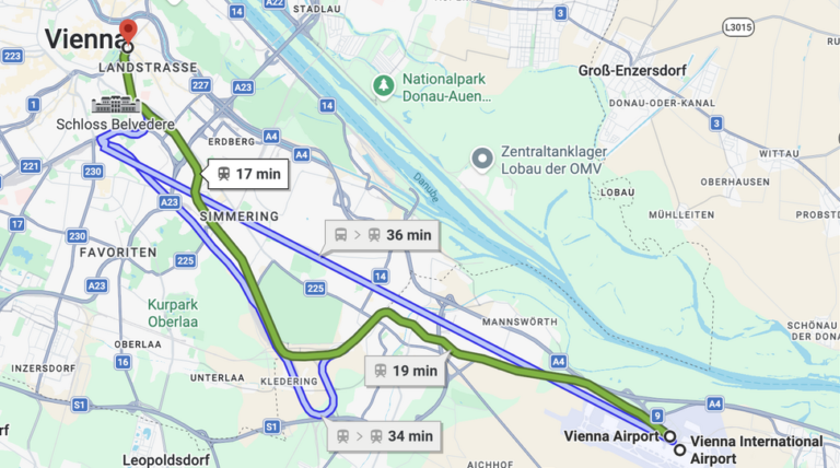 How to Get from Vienna Airport to the City Centre